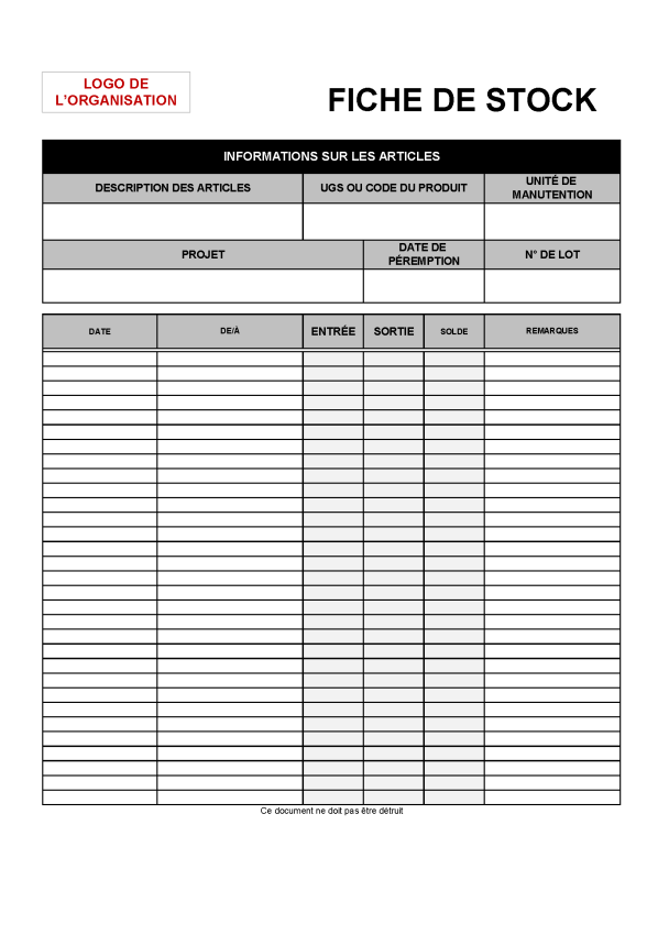 Documentation sur l'entreposage | Logistics Operational Guide